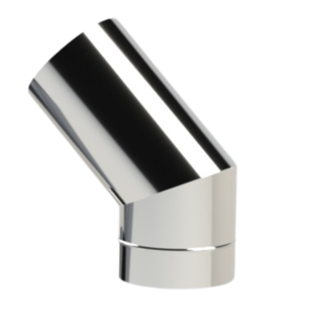 CURVA 45° INOX 150MM – MONT Calefatores